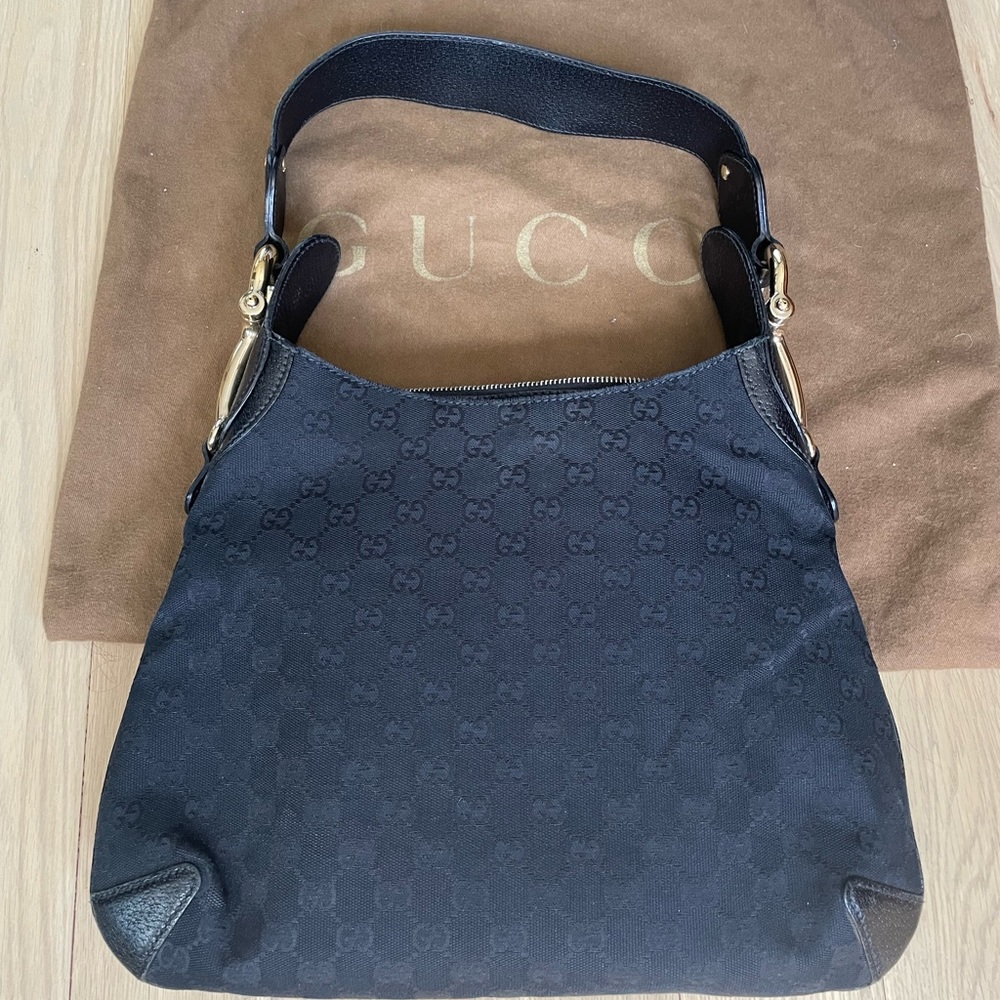 Authentic Vintage Gucci Creole Hobo Monogram Bag - Gem